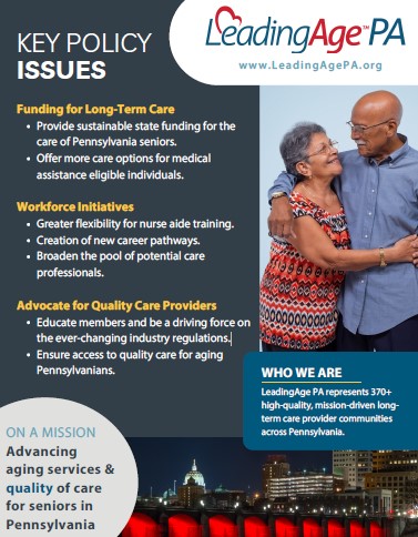 Key Issues & Bill Tracker | LeadingAge PA